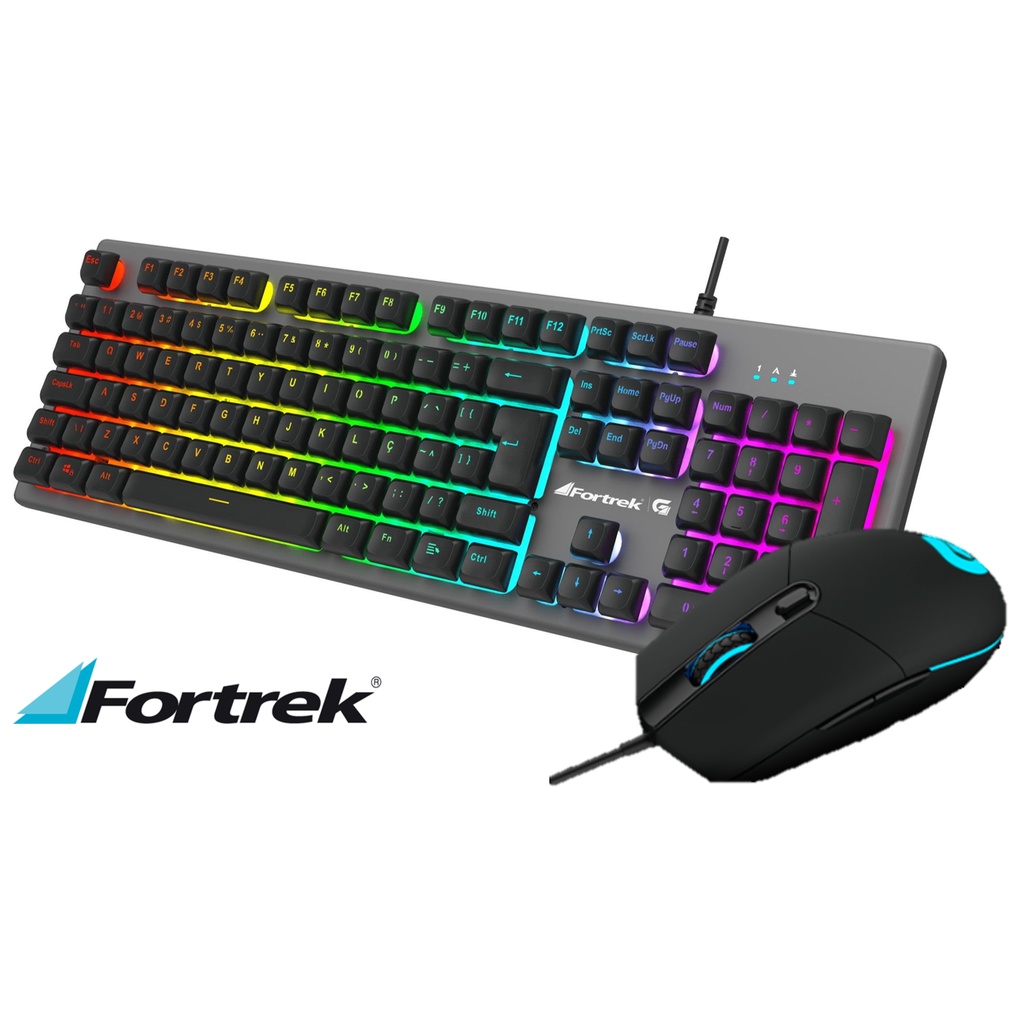 Teclado e Mouse Gamer RGB Ranger Fortrek | Shopee Brasil