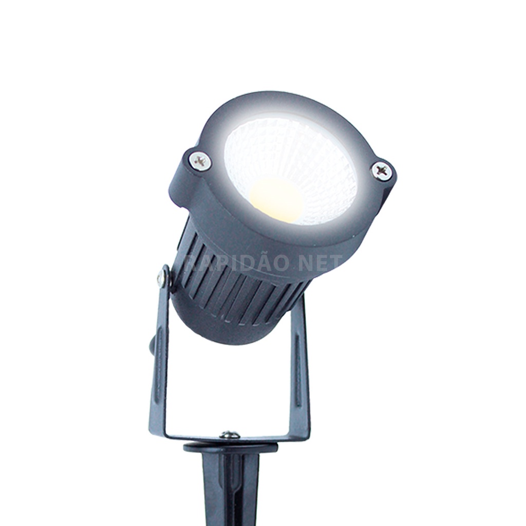 Kit 10 Luminárias Espeto de Jardim LED 3W/ 5W/ 7W Branco Frio 6500K ...