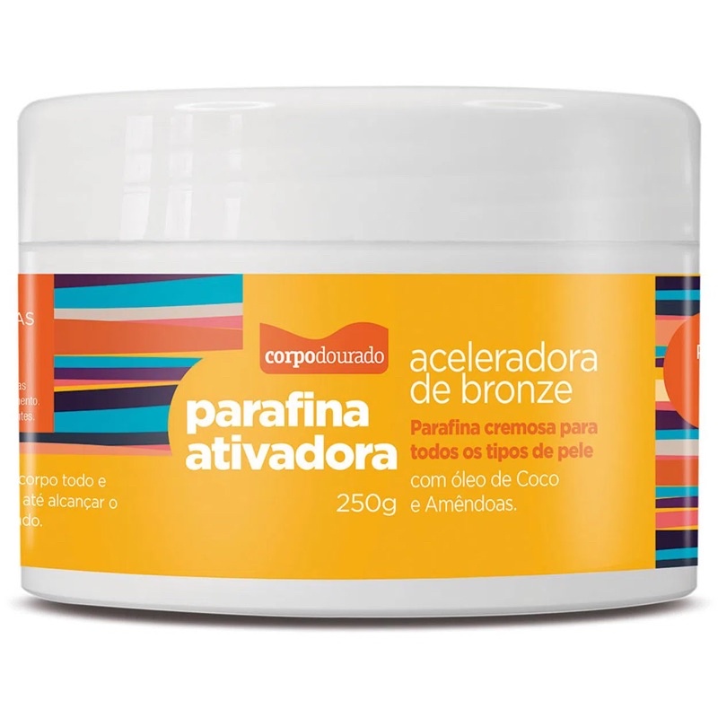 Parafina Ativadora Corpo Dourado Clinic Mais 250g Aceleradora de Bronze | Shopee Brasil