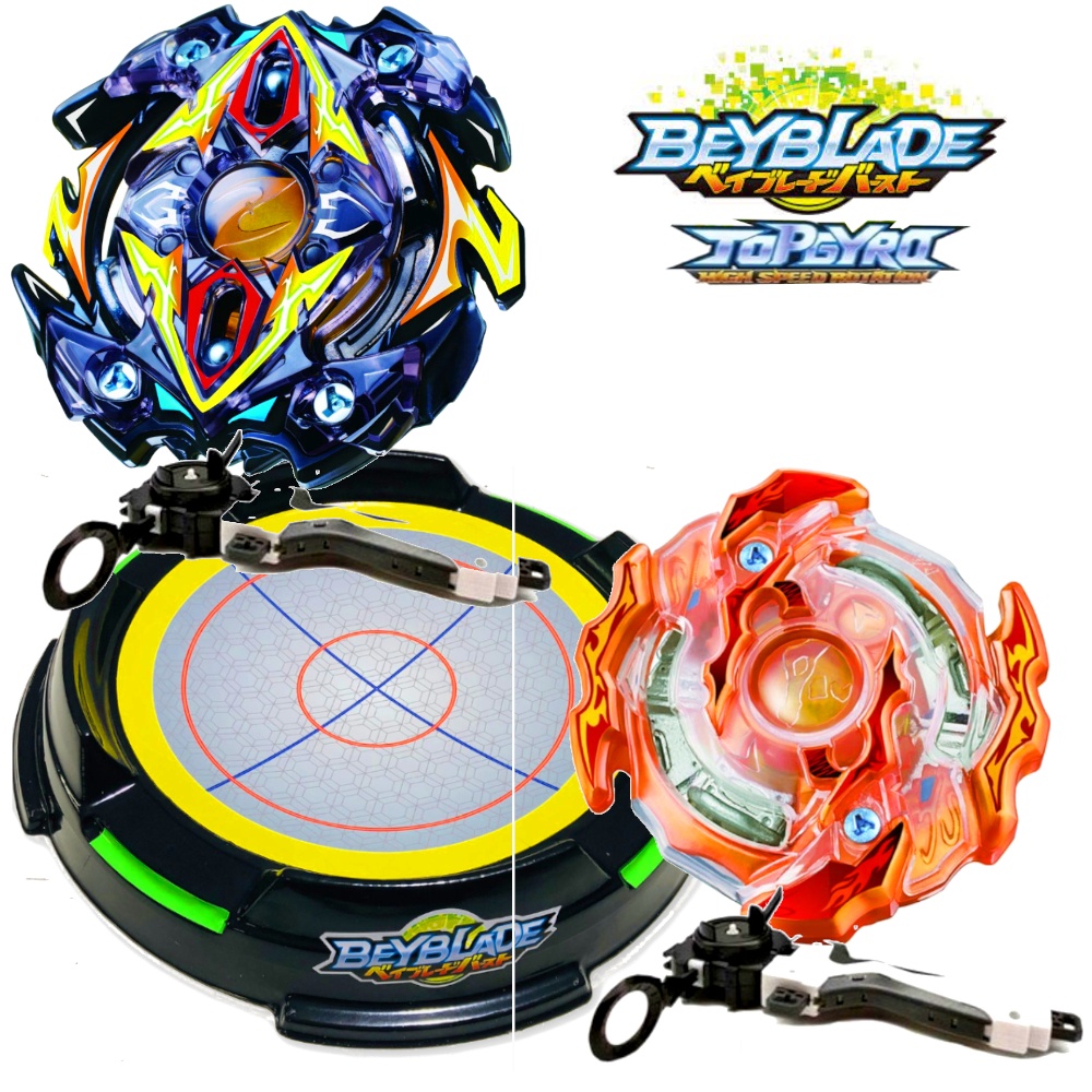 Arena Beyblade B-36 Roktavor vs B-59 Zillion - Top Gyro | Shopee Brasil