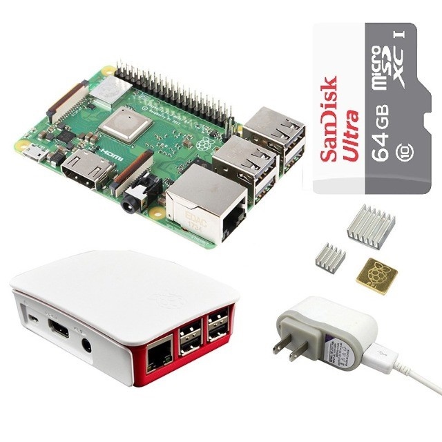 Raspberry Pi 3 Model B+ Plus Kit - 3B Plus + 5V 2.5A US Power Supply ...