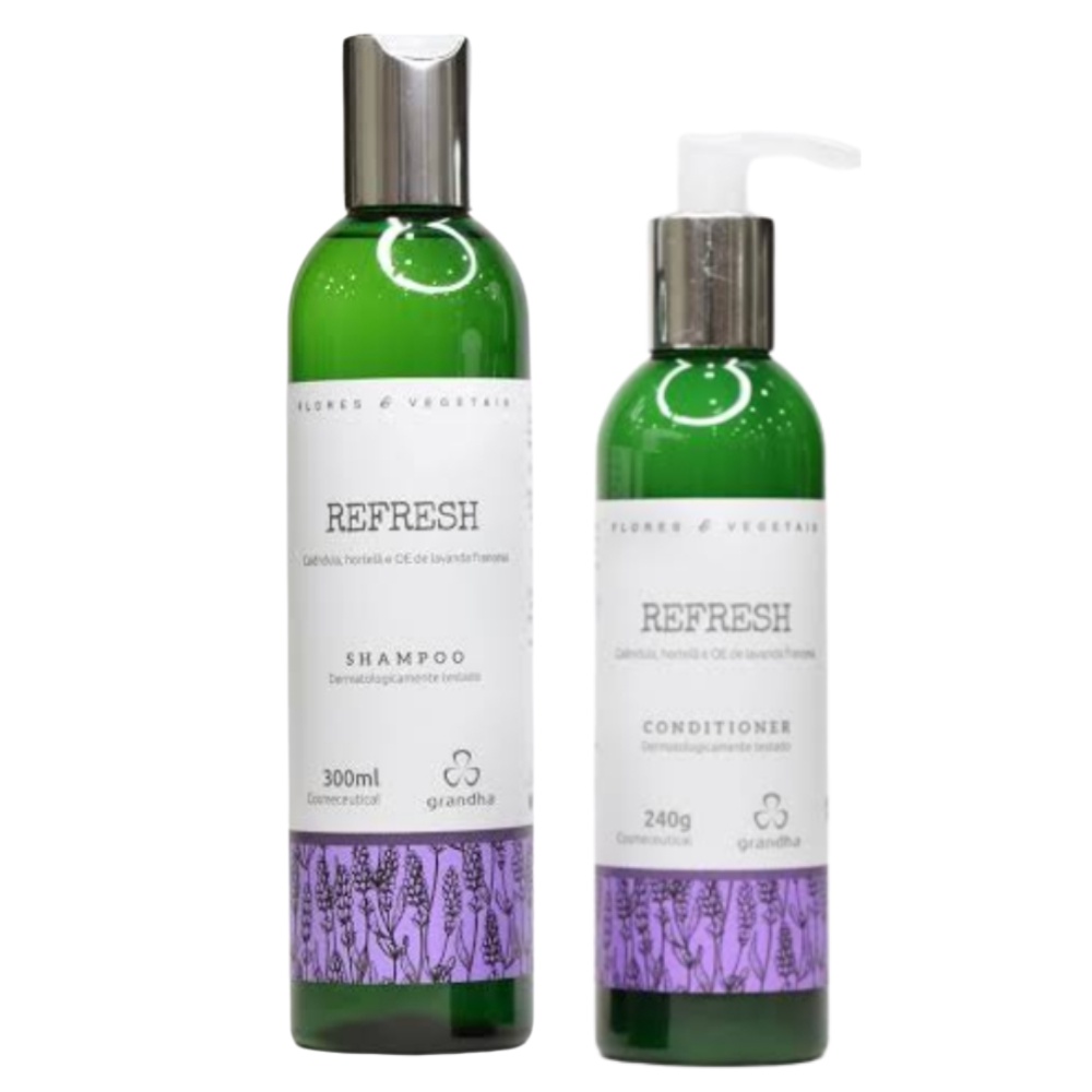 Kit Shampoo E Condicionador Refresh Repara Cabelos Frageis e Controle ...