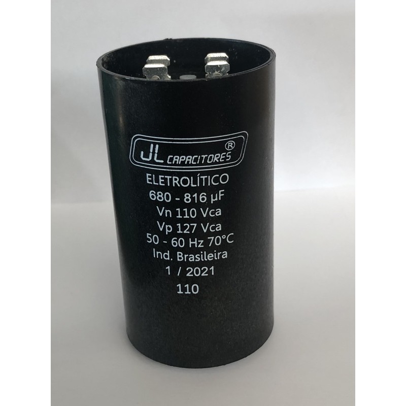 Capacitor partida Eletrolítico 590-708uf 110/220v | Shopee Brasil