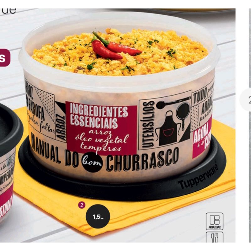 Pote Master Churrasco Tupperware | Shopee Brasil