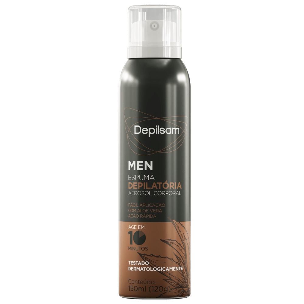 Spray Depilatório Depilsam Men Corpo Aerosol 150Ml | Shopee Brasil
