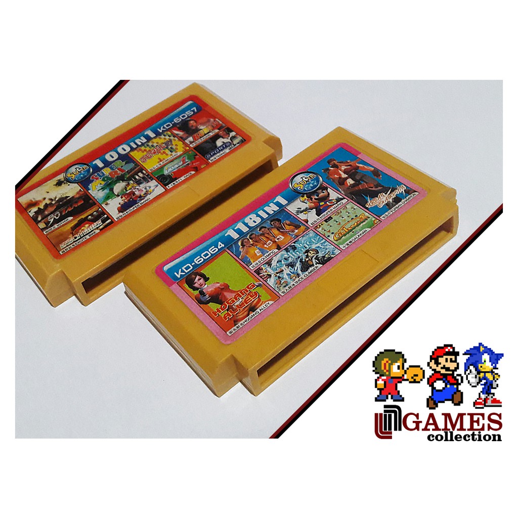 Cartuchos multijogos clássicos de 60 pinos - Nintendo, NES, Nintendinho | Shopee Brasil