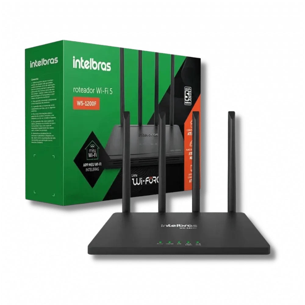 Roteador Wireless W5 Wi-fi Force 1200 Mbps 4 Antenas - Intelbras ...