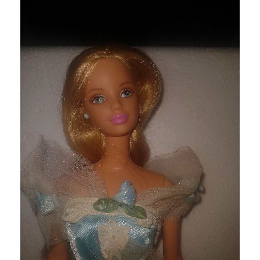 Boneca Barbie Original Vestido Azul Articulada | Shopee Brasil