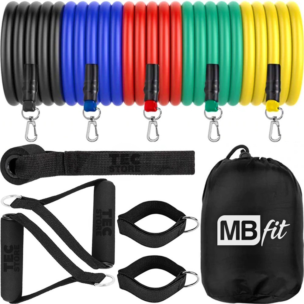 Elastico Exercicios Saude Corpo Fit Academia Treino Extensor | Shopee ...