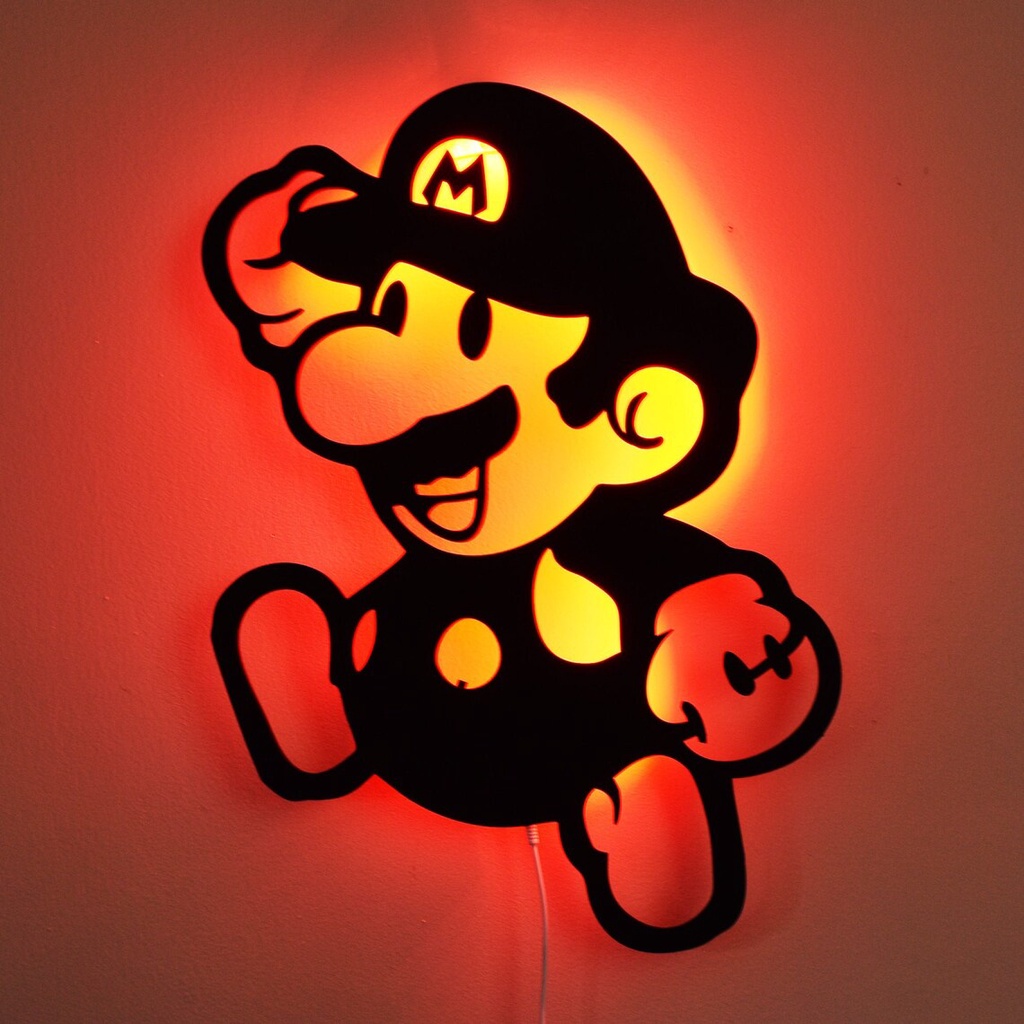 Luminária Super Mario LED com 16 cores Nintendo | Shopee Brasil