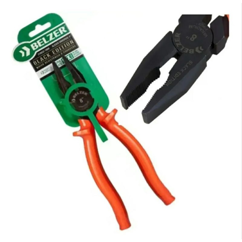 Alicate Universal Vanadium Belzer 8 Polegadas Profissional / Black Edition | Shopee Brasil