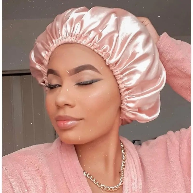 10 UNIDADES Touca/ Toca Cetim Anti Frizz Para Dormir Cabelo Cacheado ...