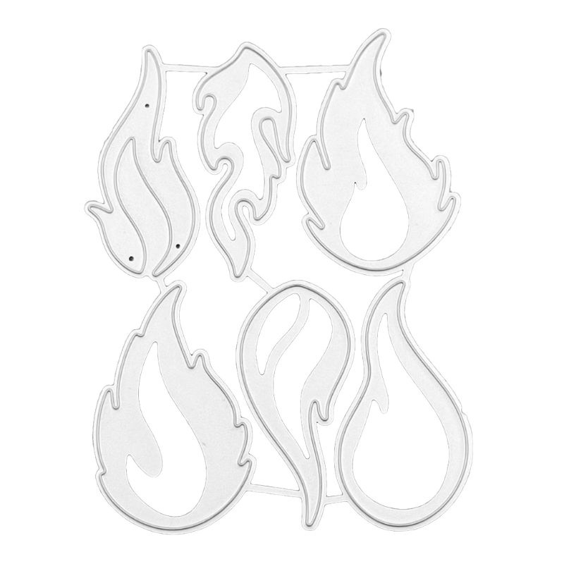 Blglg Fato De Chama De Aço Carbono Corte Relevo Molde Stencil Papel De ...