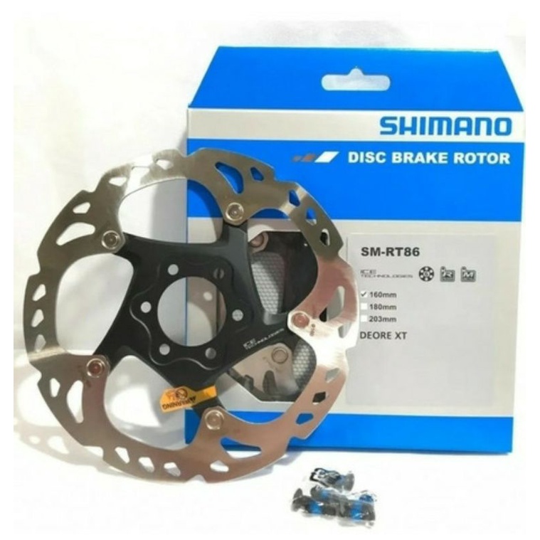 Disco Rotor Shimano Xt Ice Tech Rt86 160mm Parafuso | Shopee Brasil