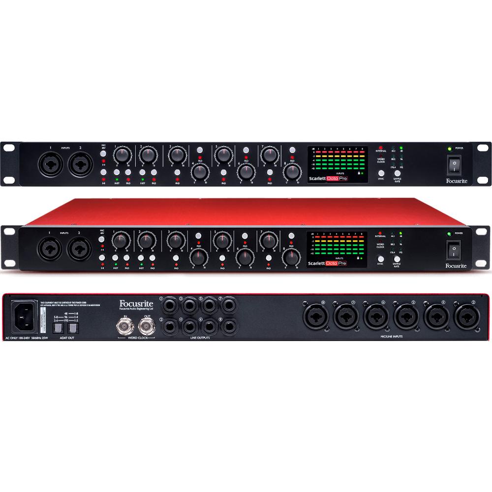 Interface Focusrite Scarlett Octopre 8 Canais | Shopee Brasil