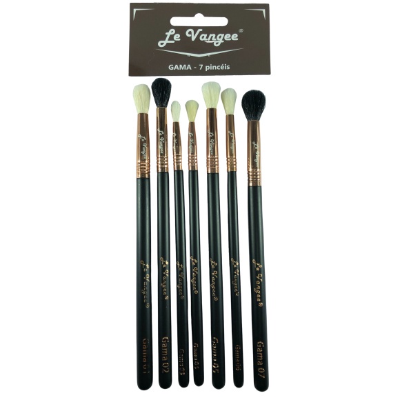 Kit 07 Pincéis Gama (1,2,3,4,5,6,7) Le vangee | Shopee Brasil