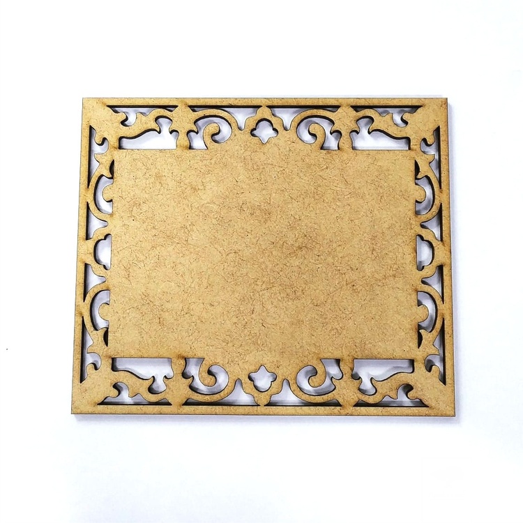 Recorte Placa Moldura Vazada MDF 3mm 12,75 x 15 cm SR835 | Shopee Brasil
