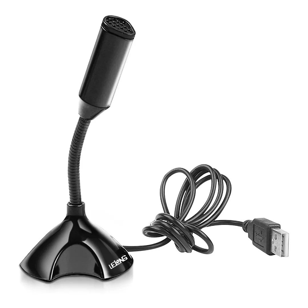 Microfone De Mesa Usb Para Pc Notebook Jogos Aulas Online | Shopee Brasil