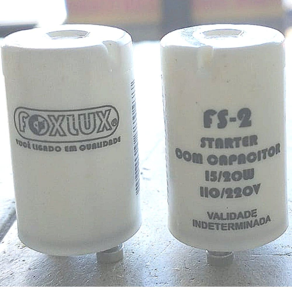 STARTER FS-2 15/20W 110/220v - FOXLUX PCT C/2 | Shopee Brasil