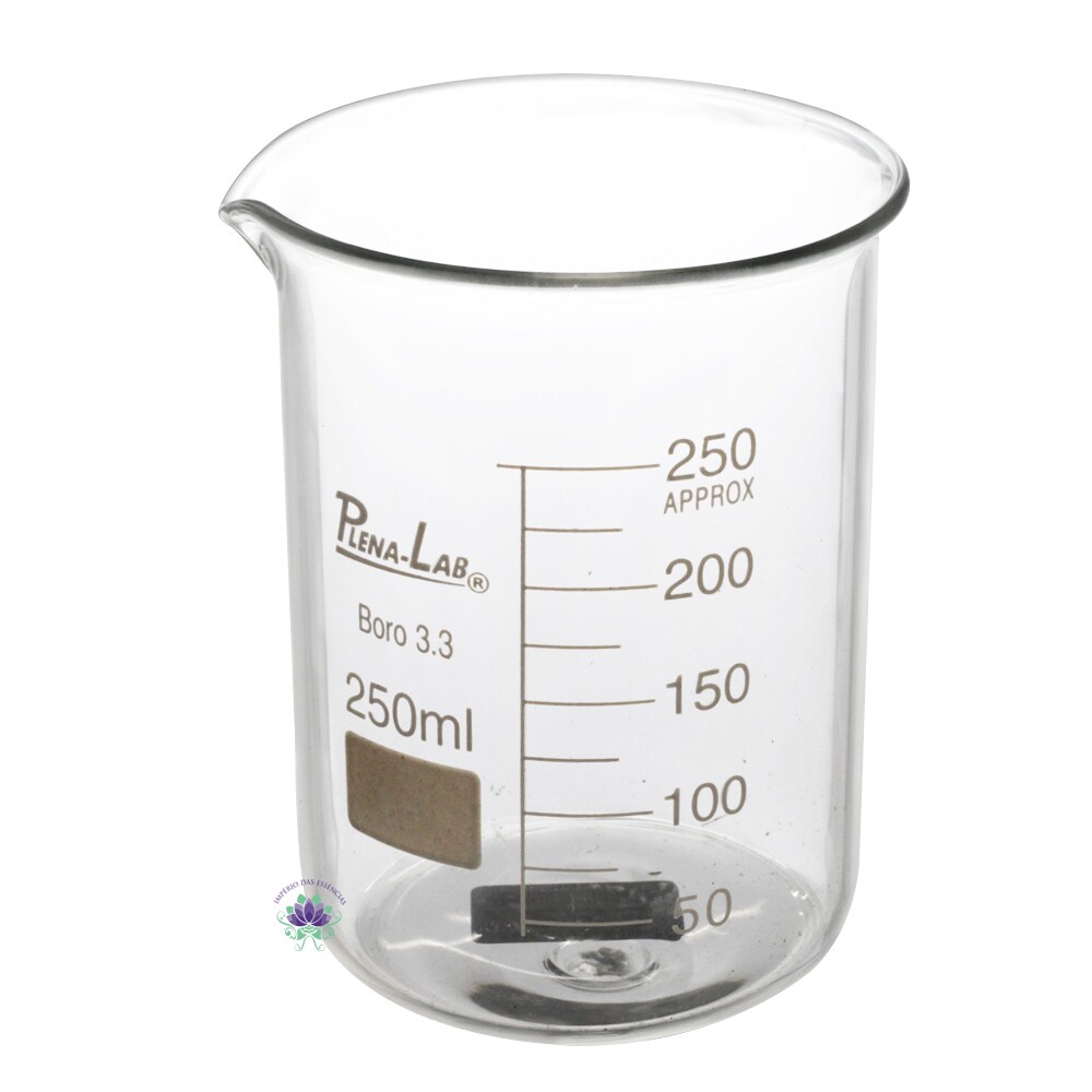 Copo Becker de Vidro 250ml para experimentos e misturas. | Shopee Brasil