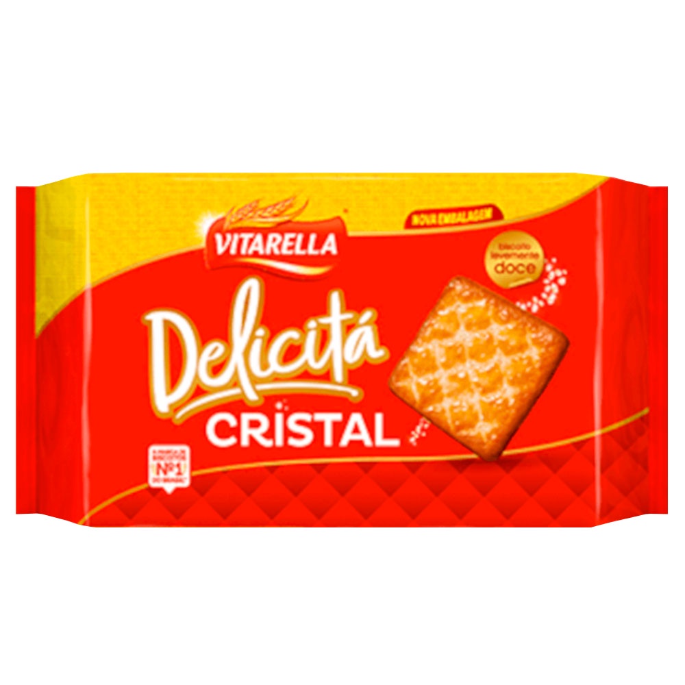 Biscoito Doce Delicitá Cristal 414g - Vitarella | Shopee Brasil