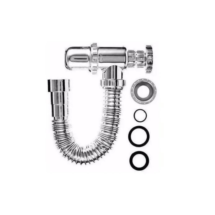 Sifão Sanfonado com Copo Astra SSUC2 Cromado Água Quente Fria | Shopee Brasil