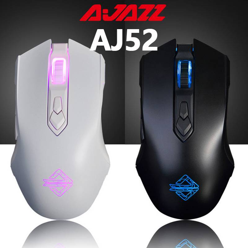 Ajazz AJ52 Mouse Programável Retroiluminação LED 2400DPl 7 Botões ...