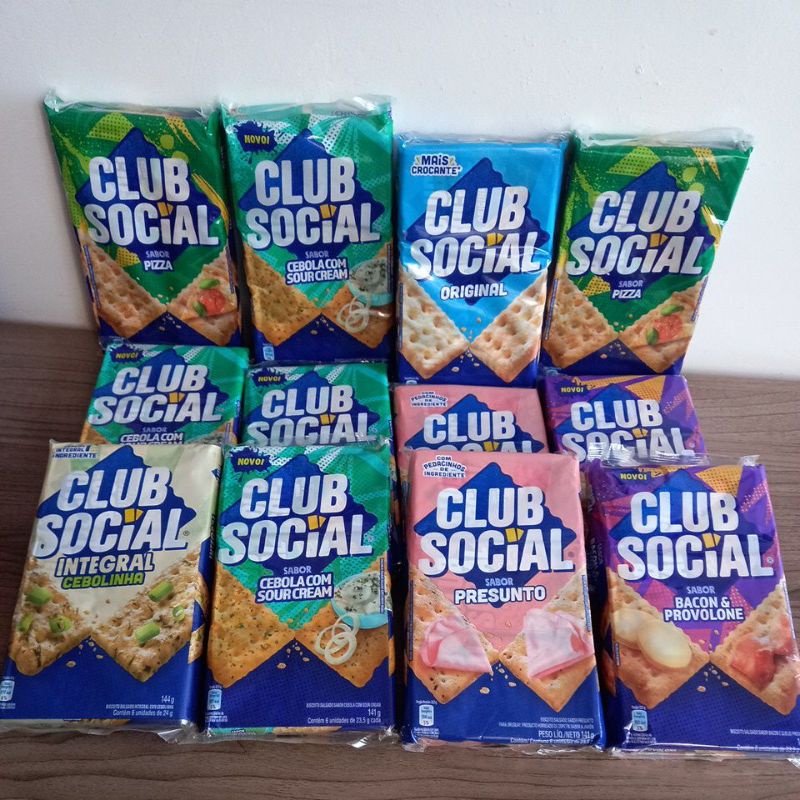 Biscoito Club Social mondelez 141g escolha seu sabor favorito original ...