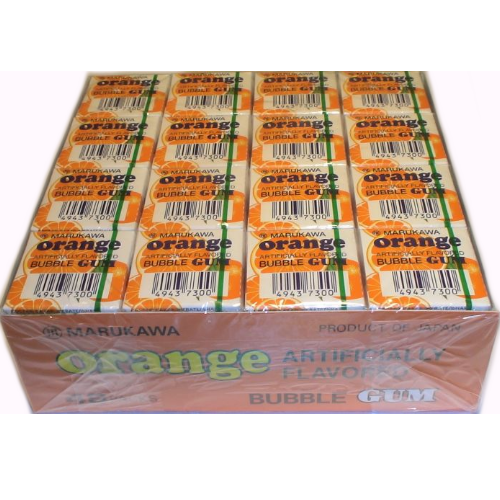 Chicletes Japoneses - Marukawa Fusen Gum ORANGE - Caixa c/ 48 packs ...