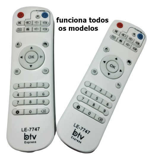 Controle compativel para TV box BTV B8 B9 B10 B11 BX E9 Express Branco ...
