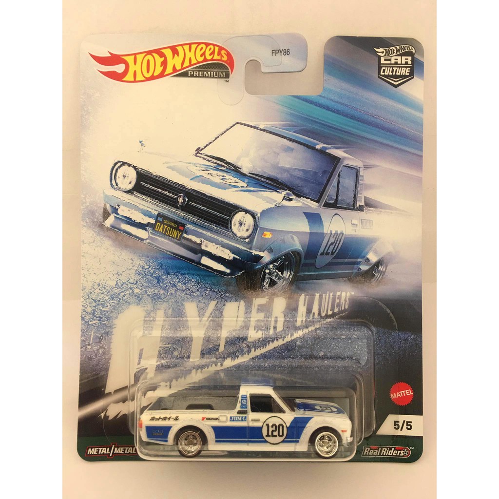 HOT WHEELS - 75 DATSUN SUNNY TRUCK (B120) BRANCO - HYPER HAULERS - CAR CULTURE | Shopee Brasil