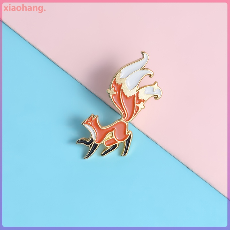 Broche Esmaltado De Raposa/Animal Fofo Para Mochila/Presente | Shopee ...