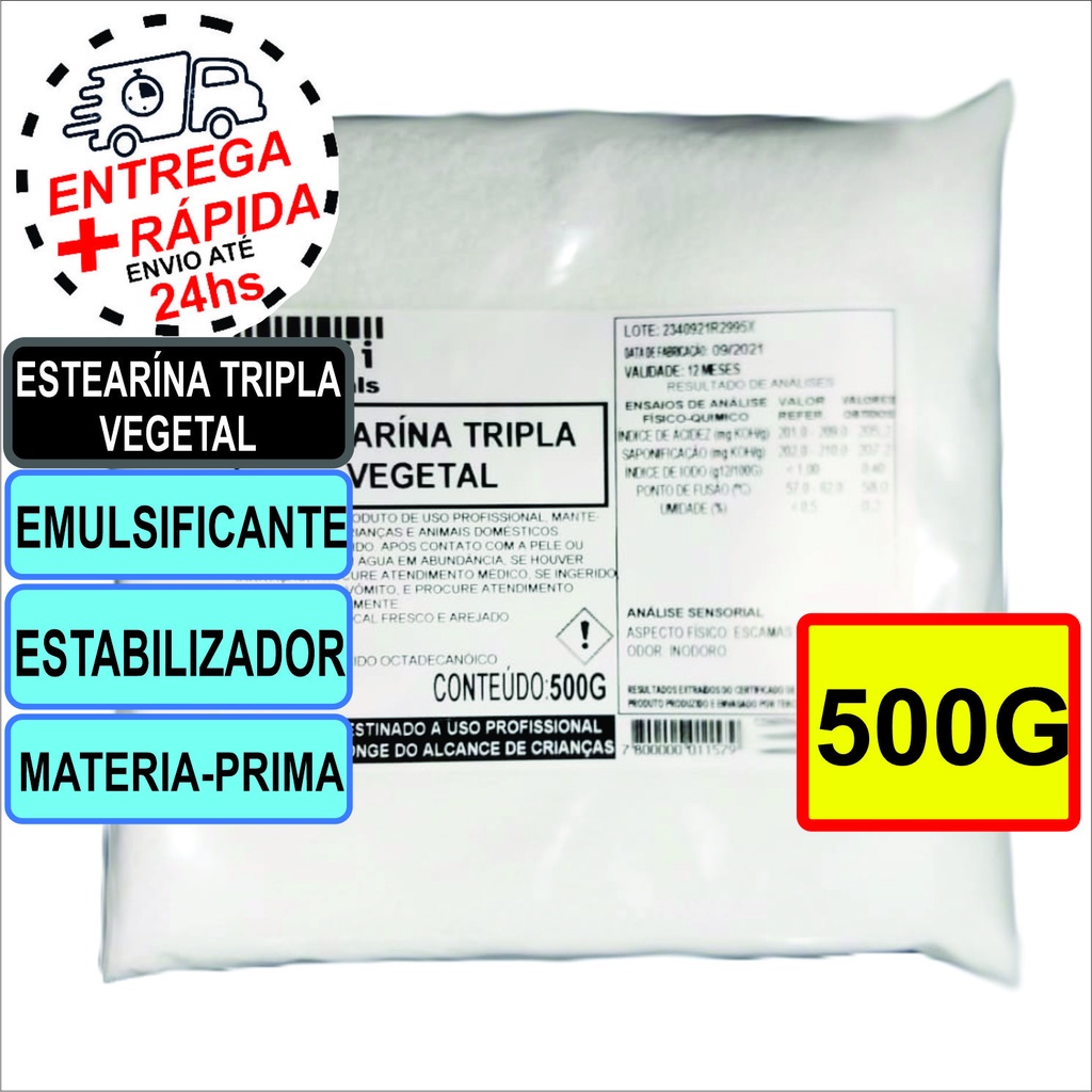Estearina tripla - 500G | Shopee Brasil