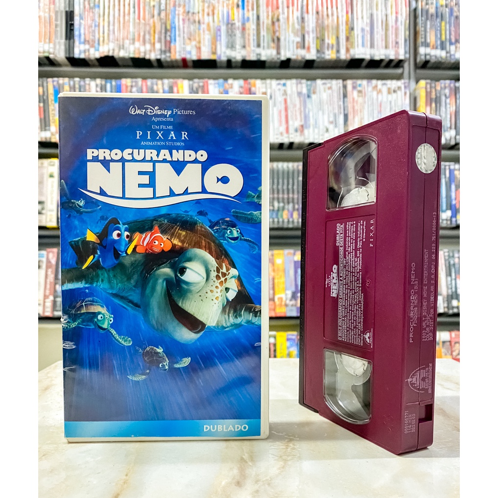 VHS Procurando Nemo - DUBLADO Original - Desenho Infantil Disney Fita | Shopee Brasil