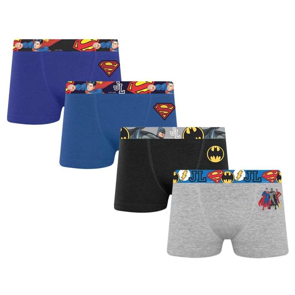Cueca Infantil Boxer Liga Da Justiça Selene Original | Shopee Brasil