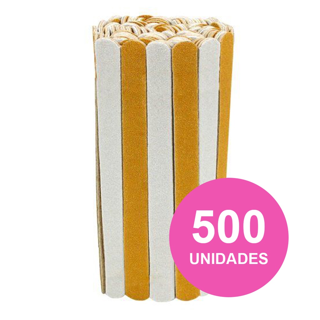 Lixa de Unha Média 11cm Parda - 500 Unidades (5 pacotes) | Shopee Brasil