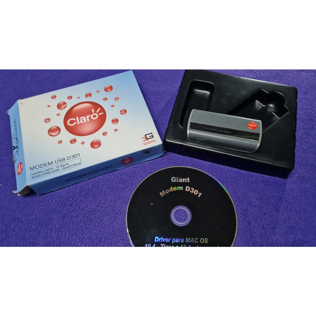 Modem Claro Traveller D301 3.5g /hdspa / Usb - Na Caixa | Shopee Brasil
