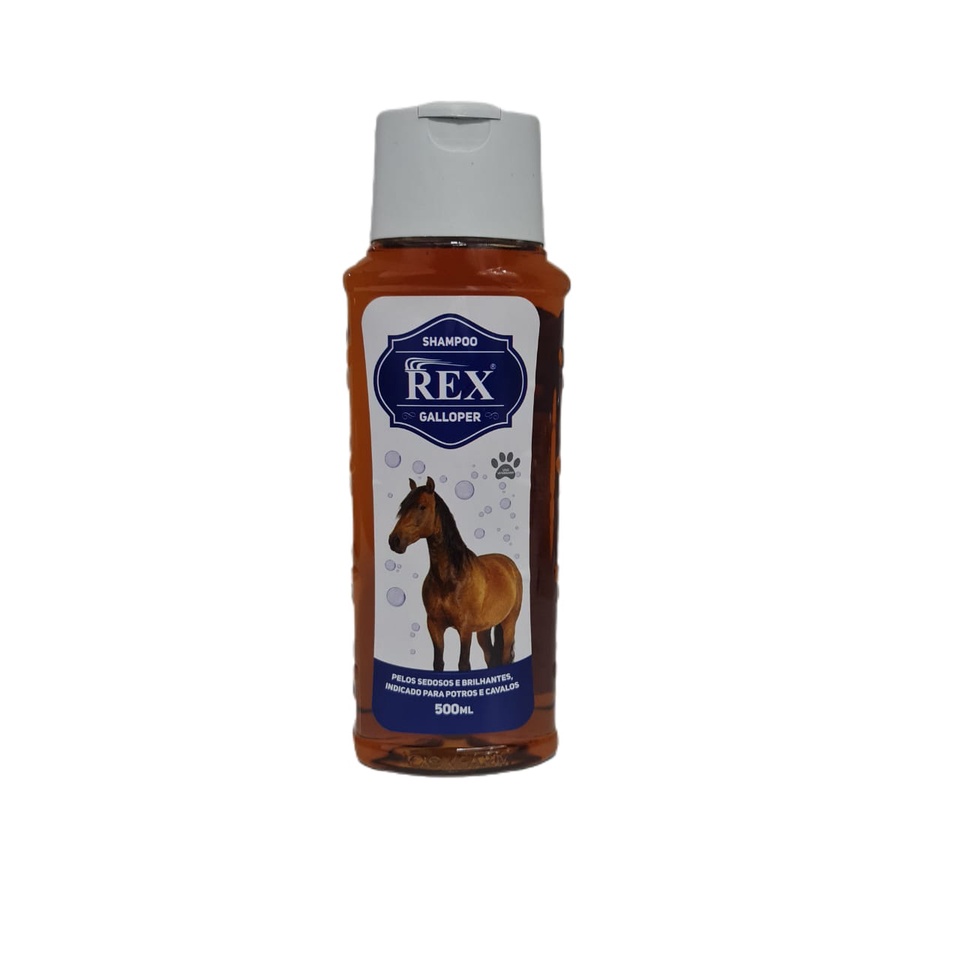 Shampoo Para Cavalos Pelos Crina Rex Galloper - 750 Ml | Shopee Brasil