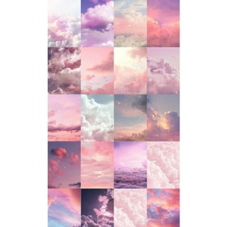 adesivo céu aesthetic cartela grande com 20 figuras scrapbook/bullet ...