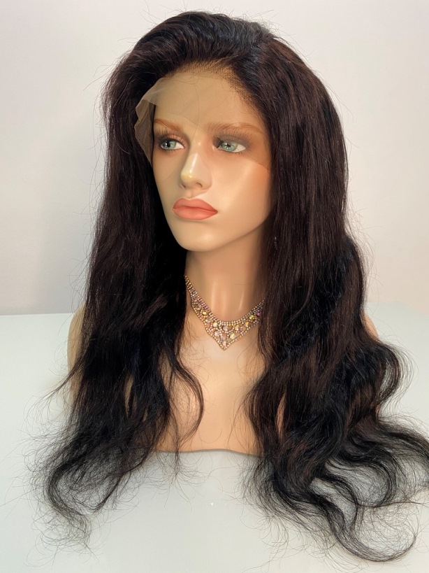 Peruca humana full lace 360 volumosa ondulada castanha 65cm | Shopee Brasil