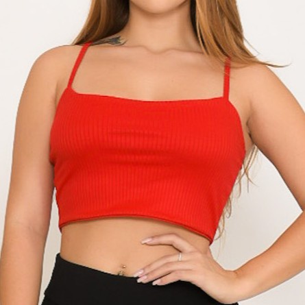 Top Alcinha Canelado - Vermelho | Shopee Brasil