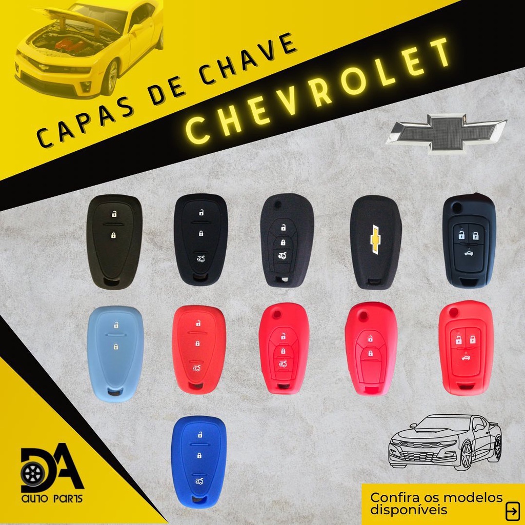 Capa de chave Chevrolet Silicone Premium | Shopee Brasil