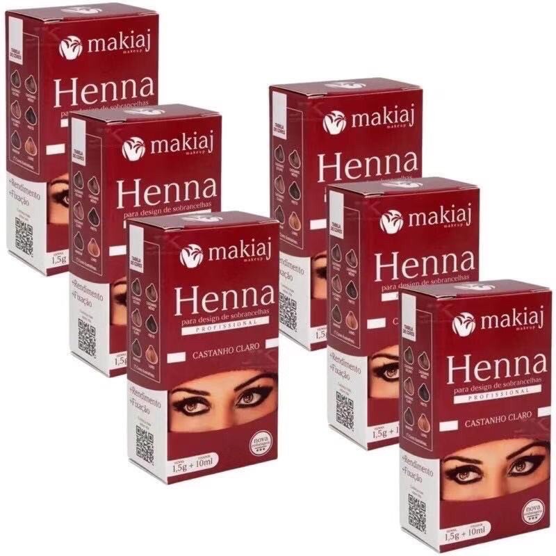 Henna Sobrancelhas Makiaj Alto Rendimento E Fixação Rena | Shopee Brasil