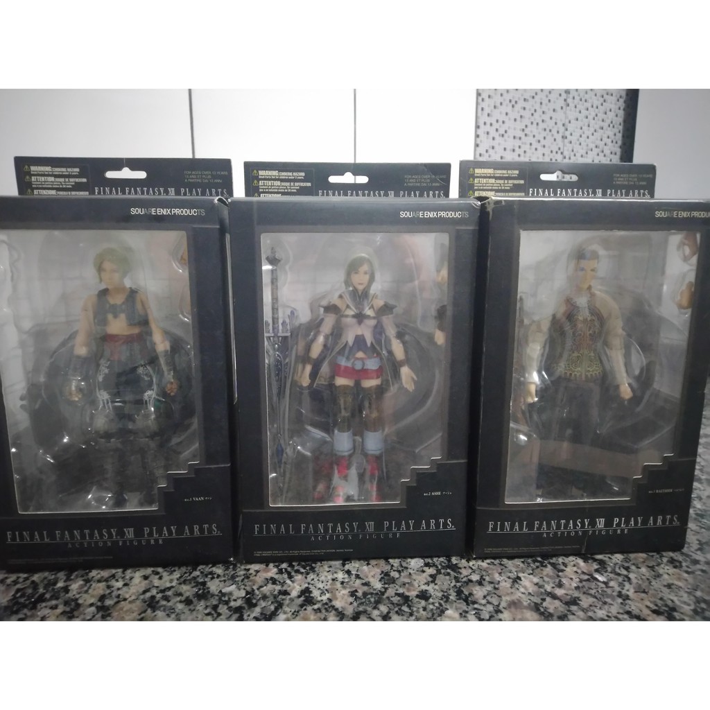 Pack 3 Actions Figures Play Arts Final Fantasy XII | Shopee Brasil