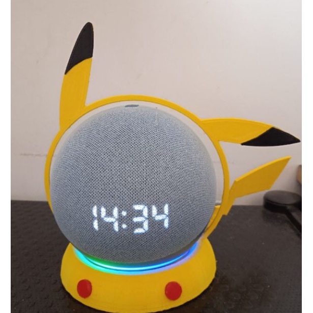 Suporte Pikachu Para Echo Dot Alexa 3ª Geração E 4ª Geração | Shopee Brasil
