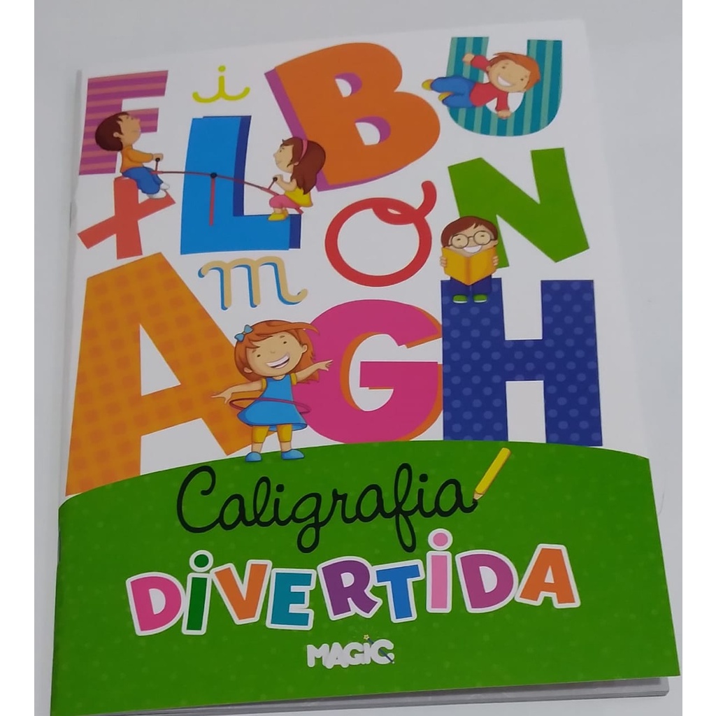 Cartilha Caligrafia Divertida - Alfabetização | Shopee Brasil