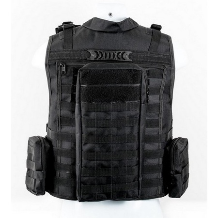 Colete Airsoft - Colete Tatico Preto - Escolta - Segurança | Shopee Brasil