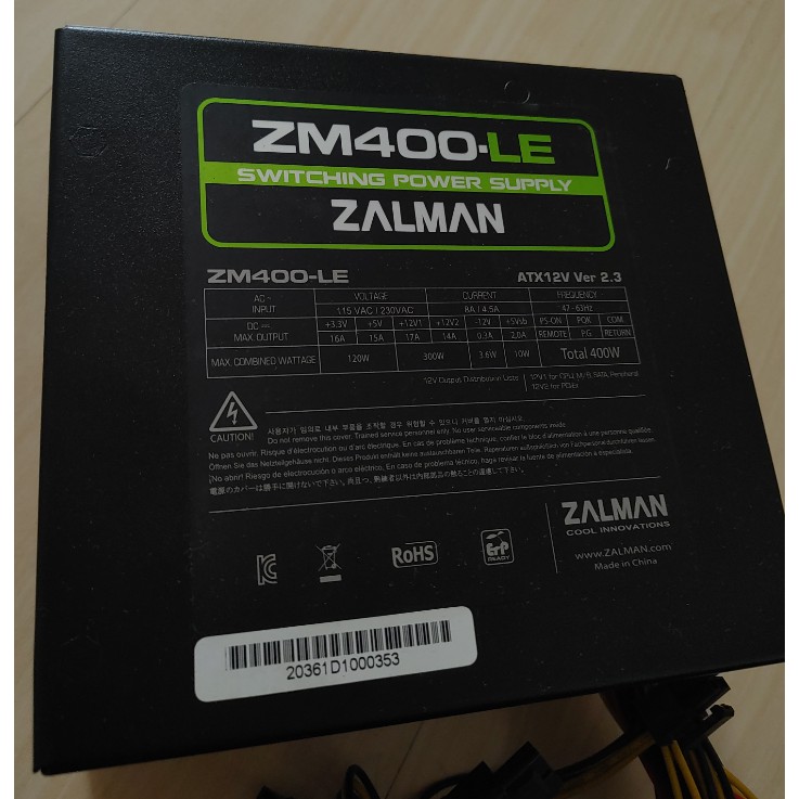Fonte Gamer - Zalman ZM 400-LE (400W) | Shopee Brasil