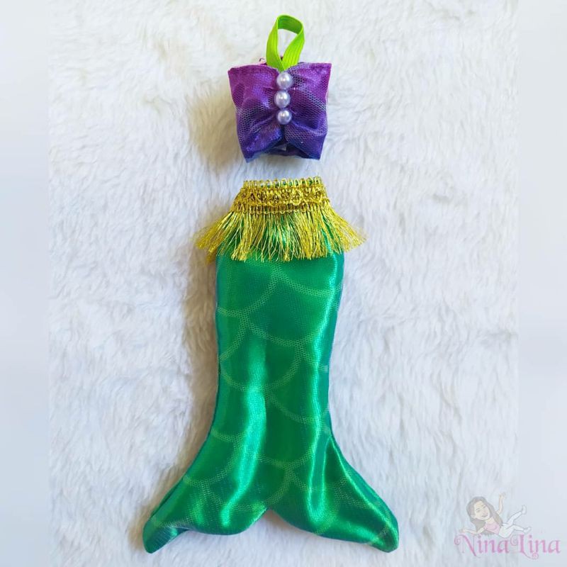 Fantasia Sereia Ariel para Boneca Barbie | Shopee Brasil