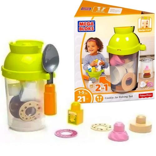 Potinho de Biscoitos Mega Bloks - Mattel | Shopee Brasil
